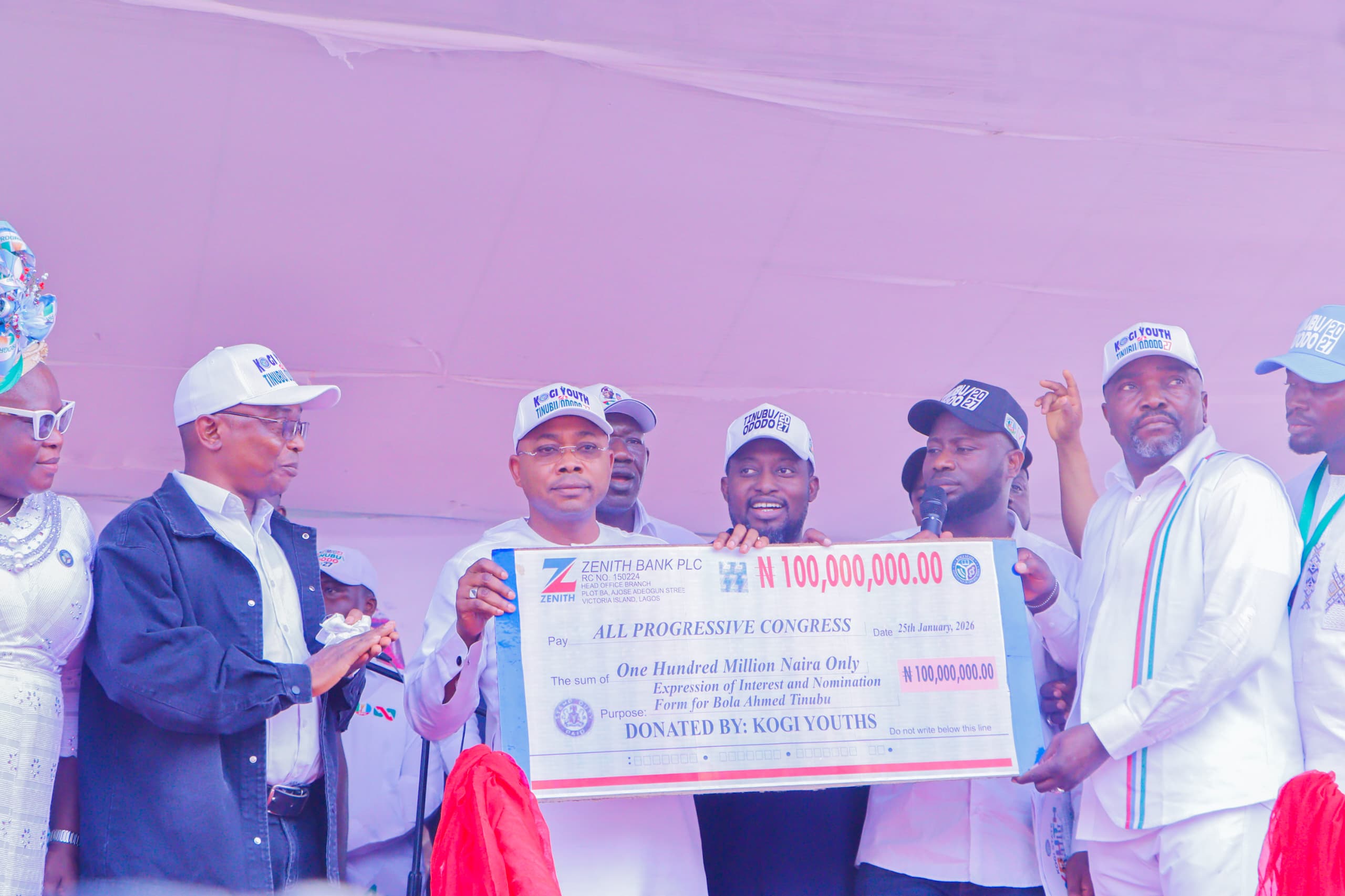 Kogi Youths Donate ₦100m to Fund Tinubu’s Re-election Form, Reaffirm ...